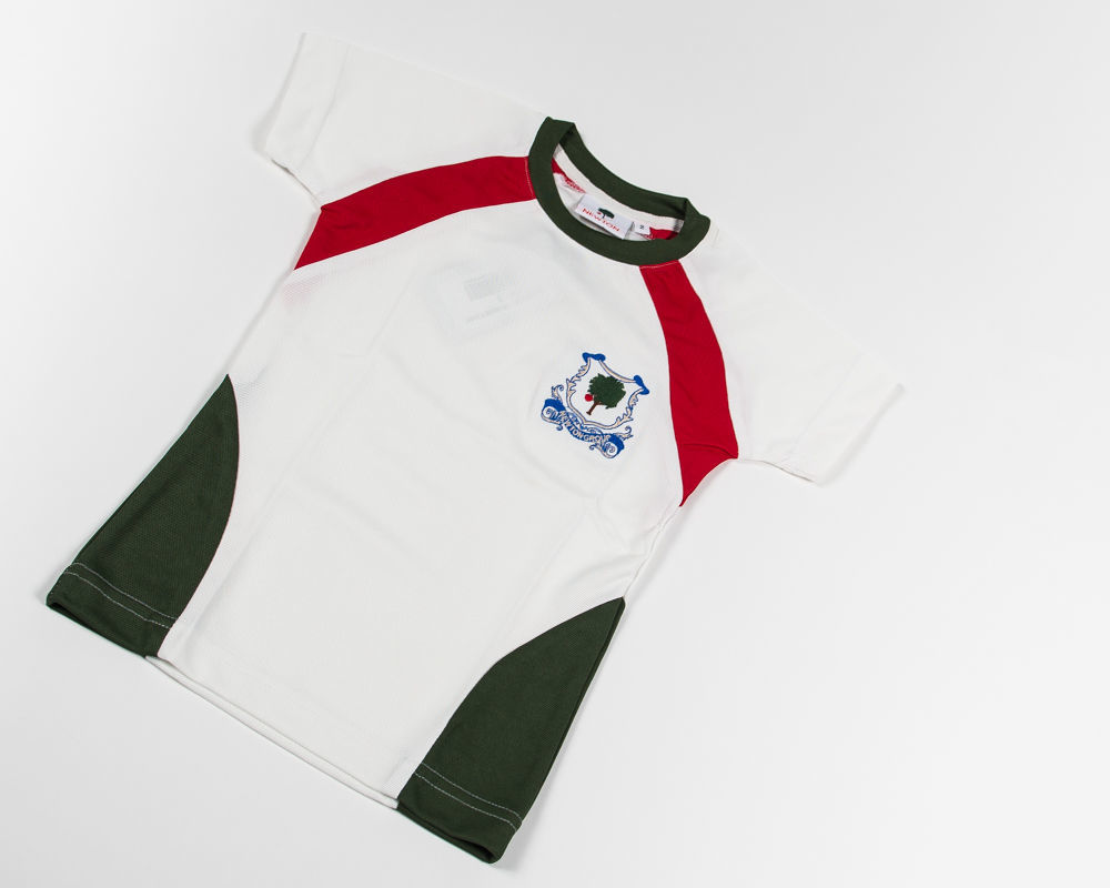 Newton School - Uniforms. KG-G12 Unisex PE Polo Shirt, White