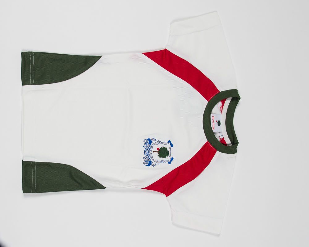 Newton School - Uniforms. KG-G12 Unisex PE Polo Shirt, White