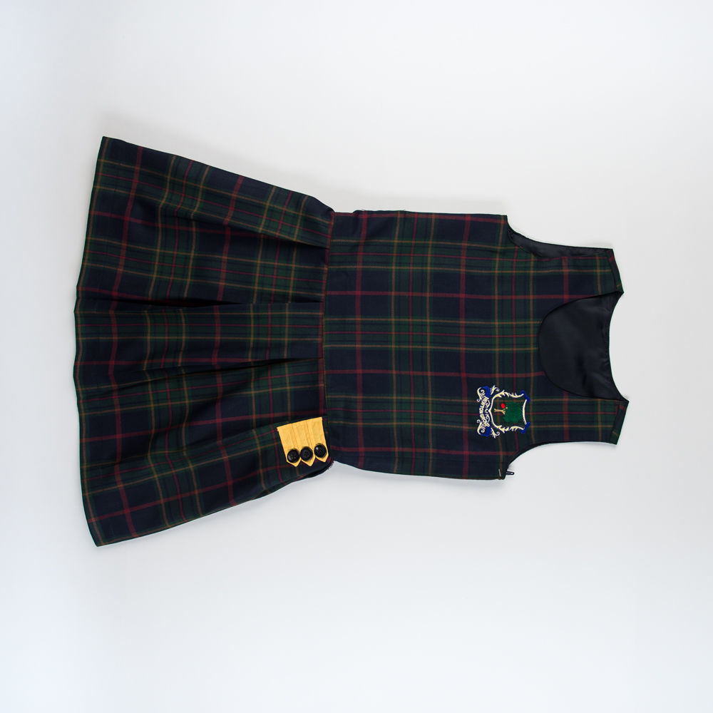 Newton School - Uniforms. KG Girls Pinafore, Tartan